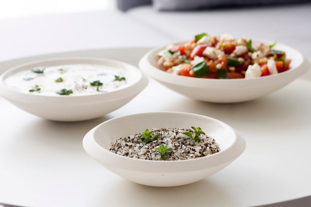 Serving set- Ceramic dishes in off white – ONE and MANY